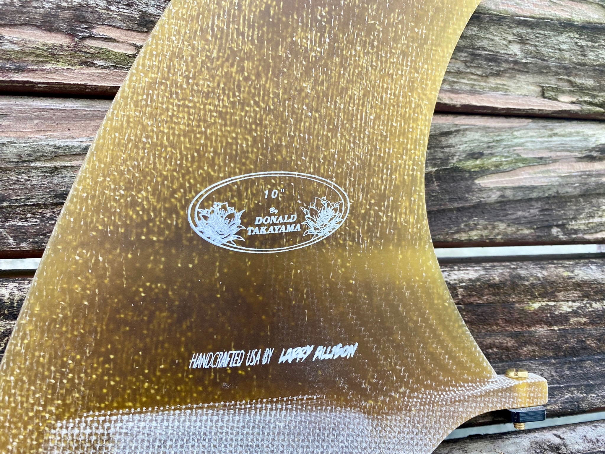 10.0 DT Flex FIN Amber Tint VOLAN【Hawaiian Pro Designs 10.0 DT Flex FIN Amber Tint VOLAN【Hawaiian Pro Designs